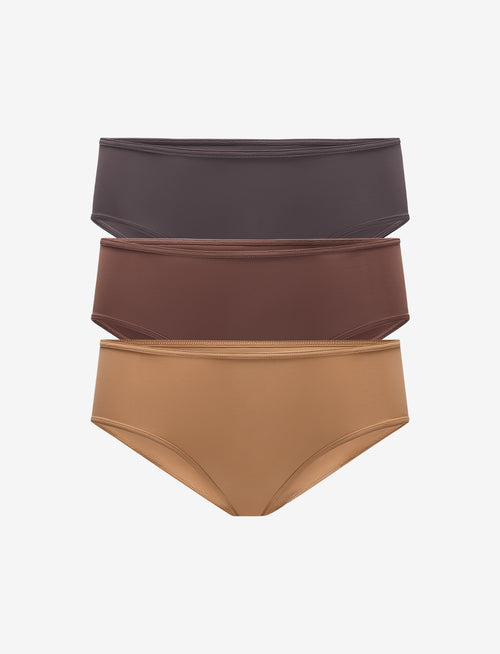 Fig, Sienna & Mocha 24/7® Classic Hipster 3 Pack Box | ThirdLove ...